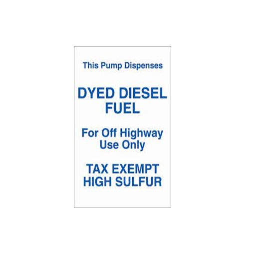 6X10 Dyed Diesel Fuel Decal – Parts For Gas Pumps